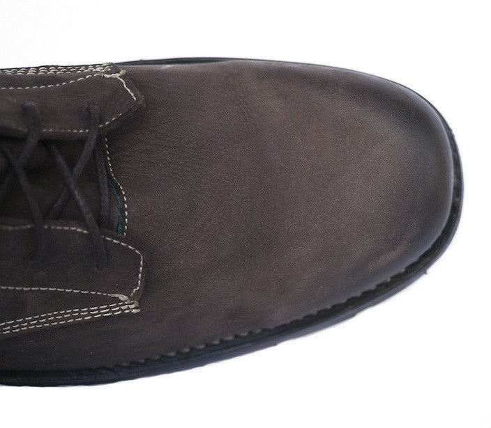 No.0002 INTERSECTION steel toe biker boot Brown - pskaufmanfootwear